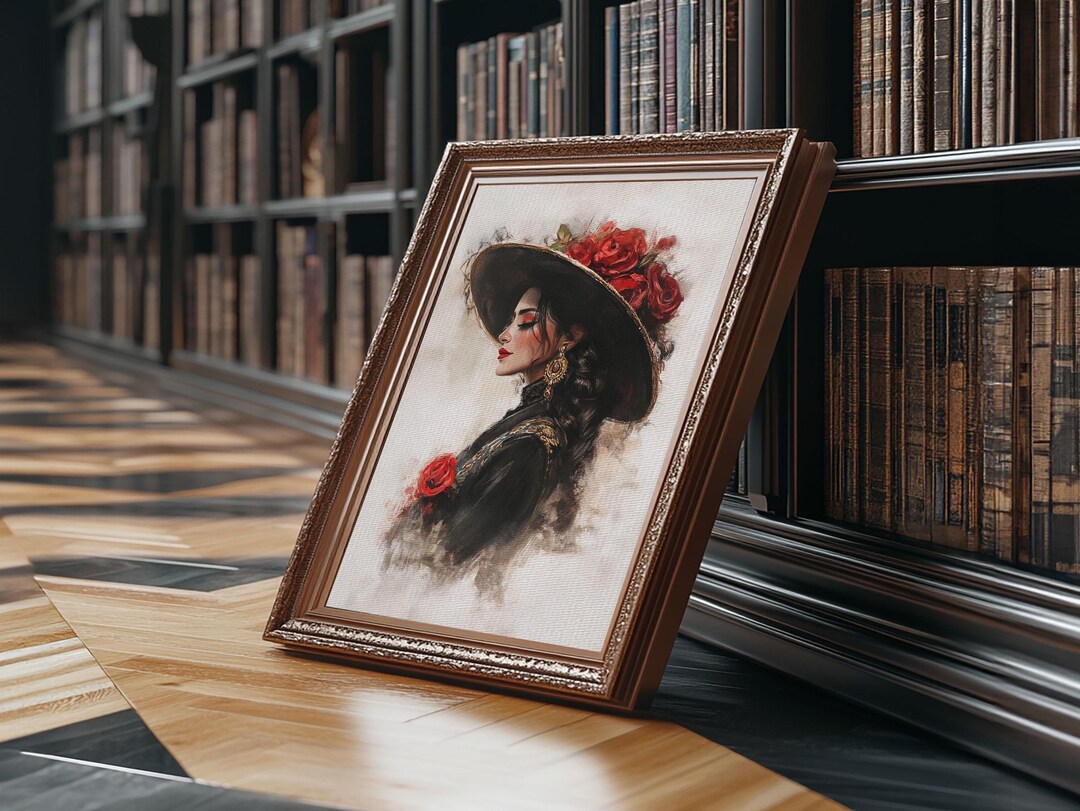 Female Matador Framed Canvas Print: Mexicano Chicano Wall Art - Etsy