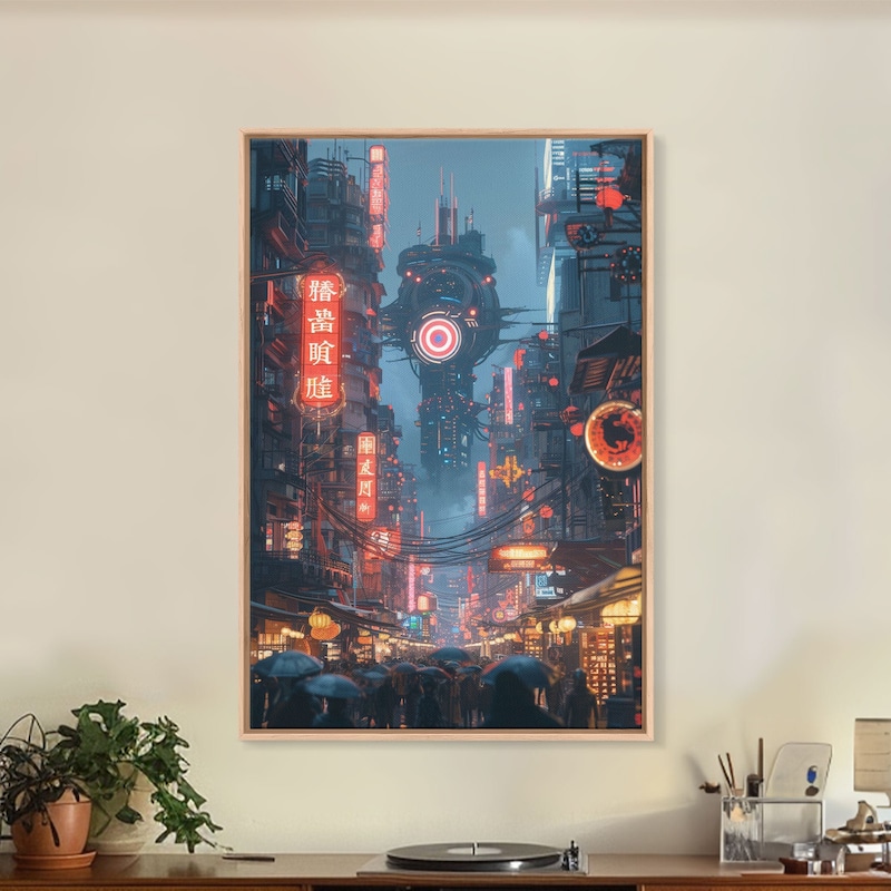 Cyberpunk Wall Art - Etsy