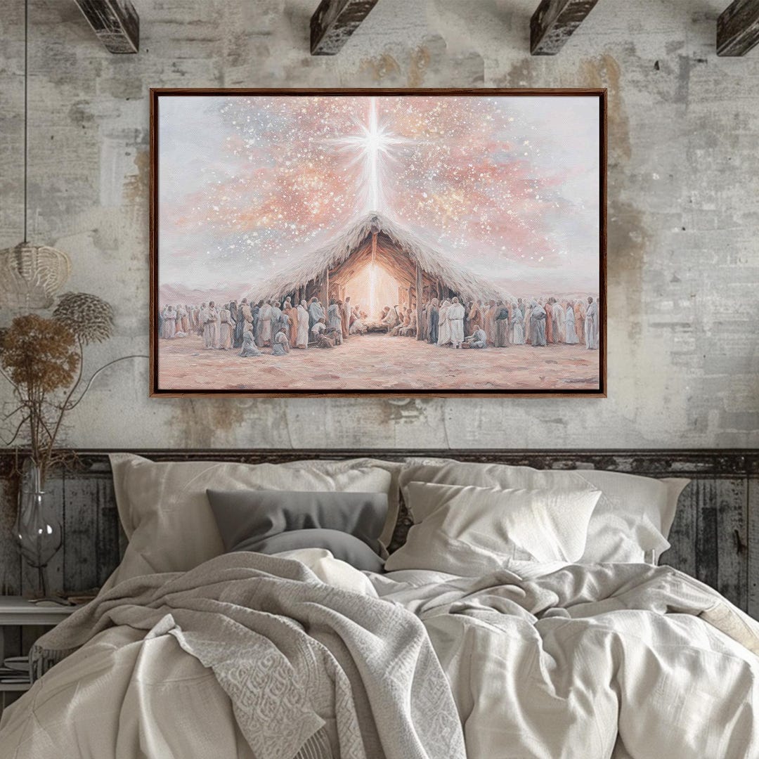 Silent Chapel Peace | Framed Canvas Print | Christian Art Canvas ...