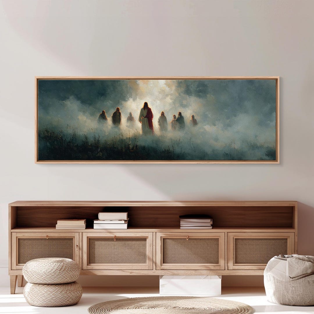 Call of Disciples - Framed Canvas Print - Extra Wide Art - Christian ...