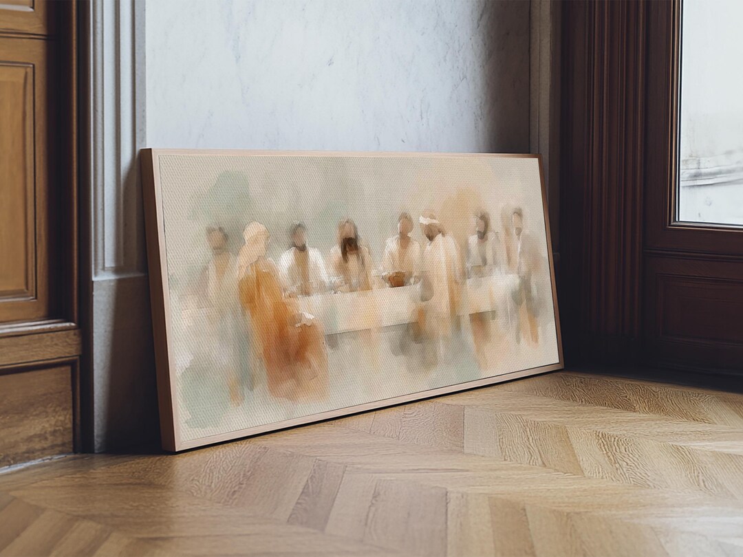 Holy Gathering - Framed Canvas Print - Christian Art Canvas - Christian ...