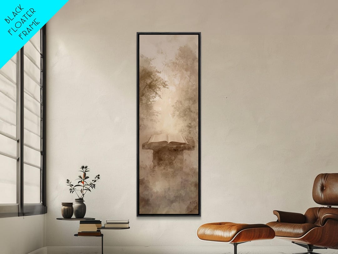 Forest Prayer Table - Framed Canvas Print - Christian Wall Art ...