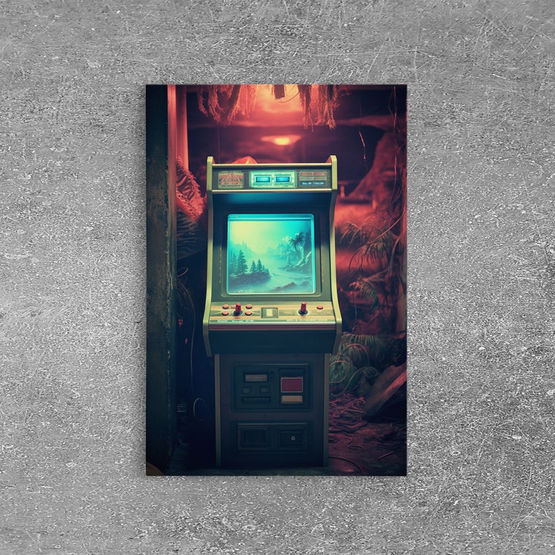 Video Game Art Retro Gaming Video Game Canvas Print Wall - Etsy