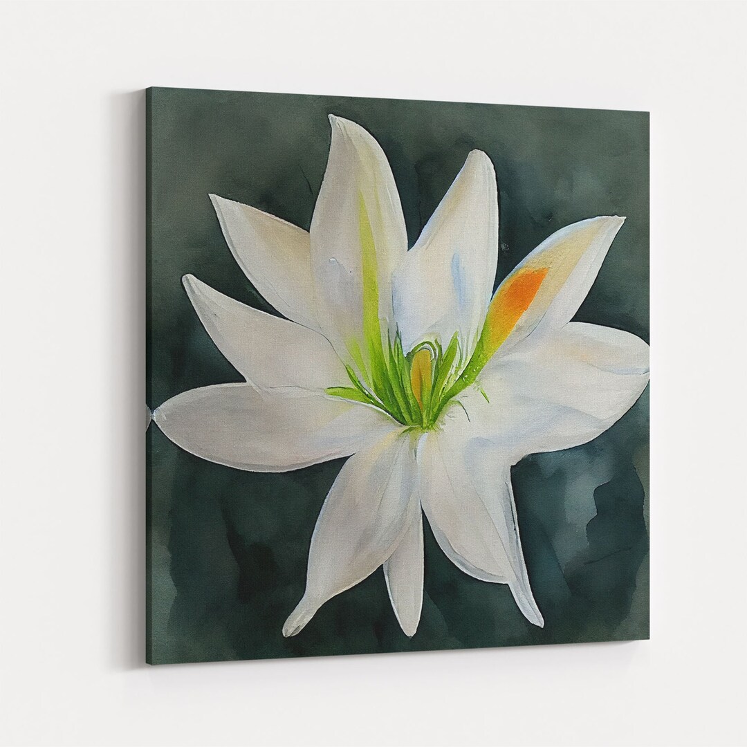 Lilium Lily, Floral Wall Art, Canvas Print, Wall Art, Laundry Room Art ...