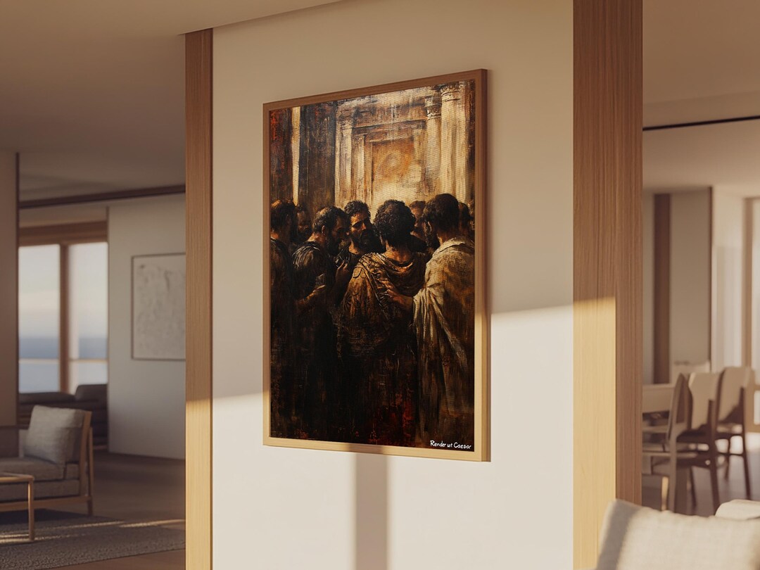 The Tribute Money Render Unto Caesar Scene - Romantic Christian ...