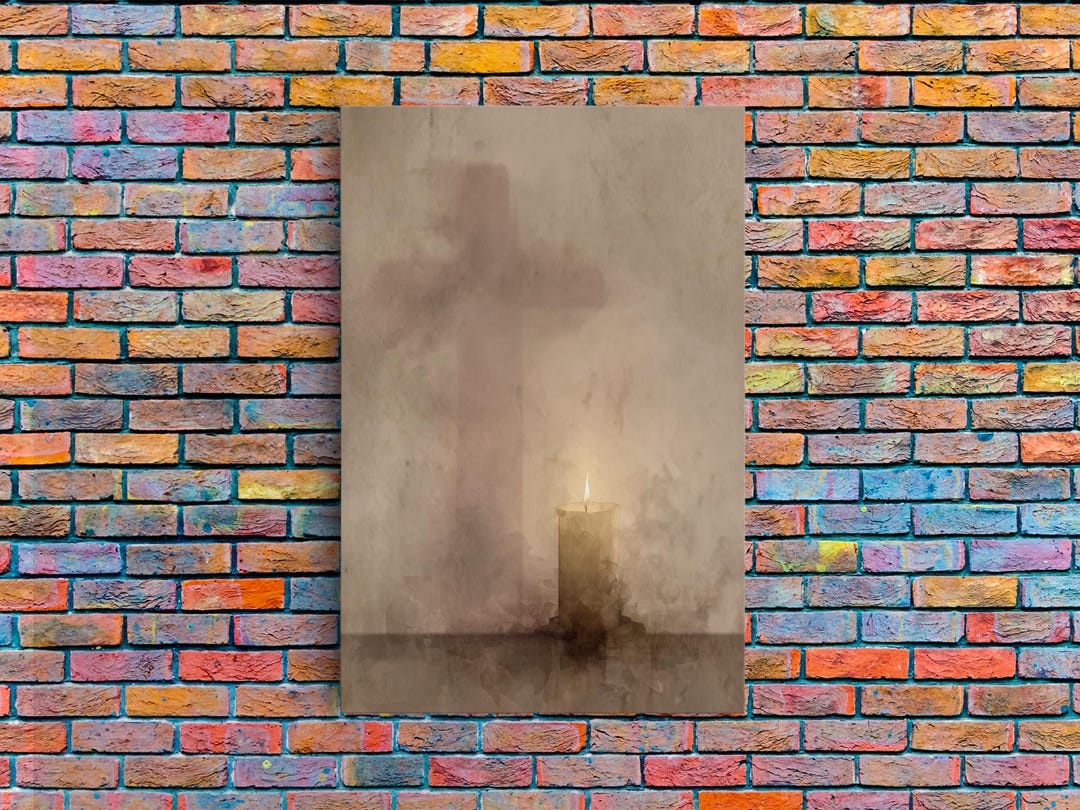 Light of Mercy - Framed Canvas Print - Christmas Art - Christian Wall ...