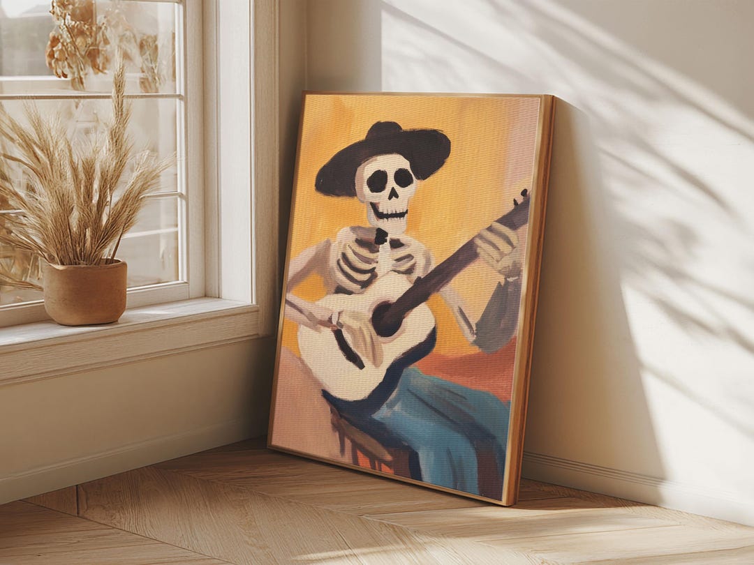 Chicano Cowboy Guitarist Canvas Print - Tejano Wall Art - Mexicano Home ...