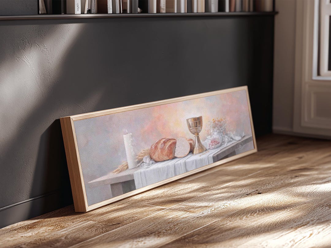 Table of Blessing - Framed Canvas Print - Christian Wall Art ...