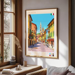 Modena Italy Travel Poster: Vintage Pop Art Framed Canvas Print - Etsy
