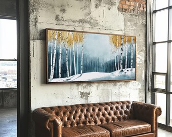 Colorful Birch Tree Forest Wall Art, Canvas Gallery Wraps, Perfect ...