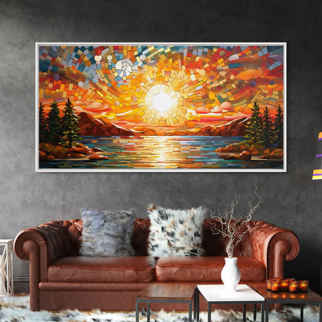 Reflection Wall Art Mosaic Wall Art Abstract Wall Art - Etsy
