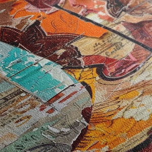 Rustic Cowboy Boot Collage on Distressed Background - Framed Canvas ...