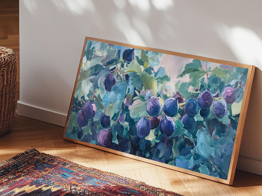 Fig Painting Print, Framed Canvas Print, Oil Painting of Figs ...
