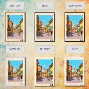 Modena Italy Travel Poster: Vintage Pop Art Framed Canvas Print - Etsy