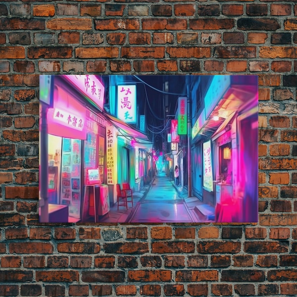 Neon Canvas Art - Etsy