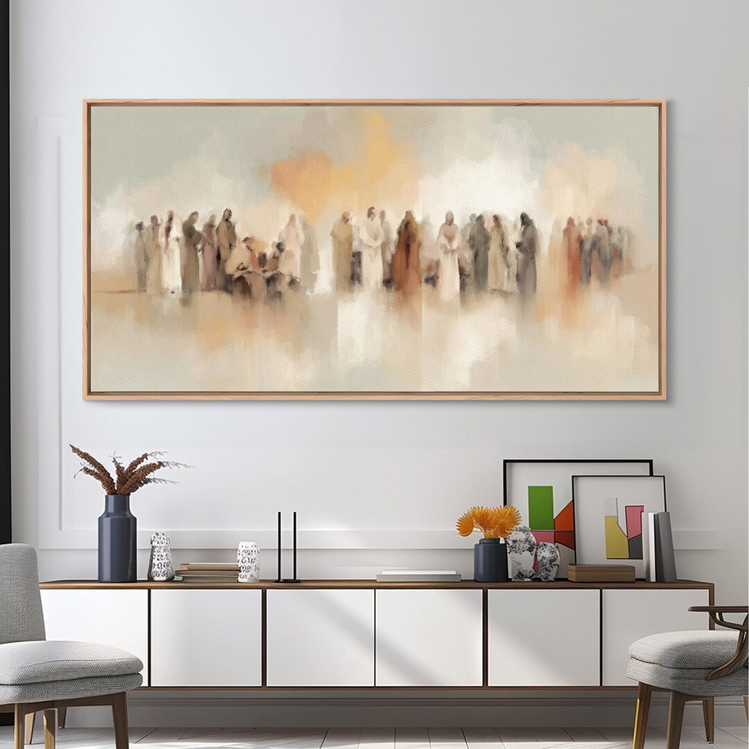Sacred Communion - Framed Canvas Print - Christian Art Canvas ...