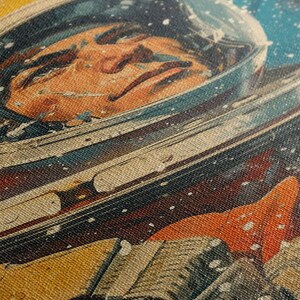 Retro Soviet Propaganda Space Age Poster Art, Framed and Printed Canvas ...