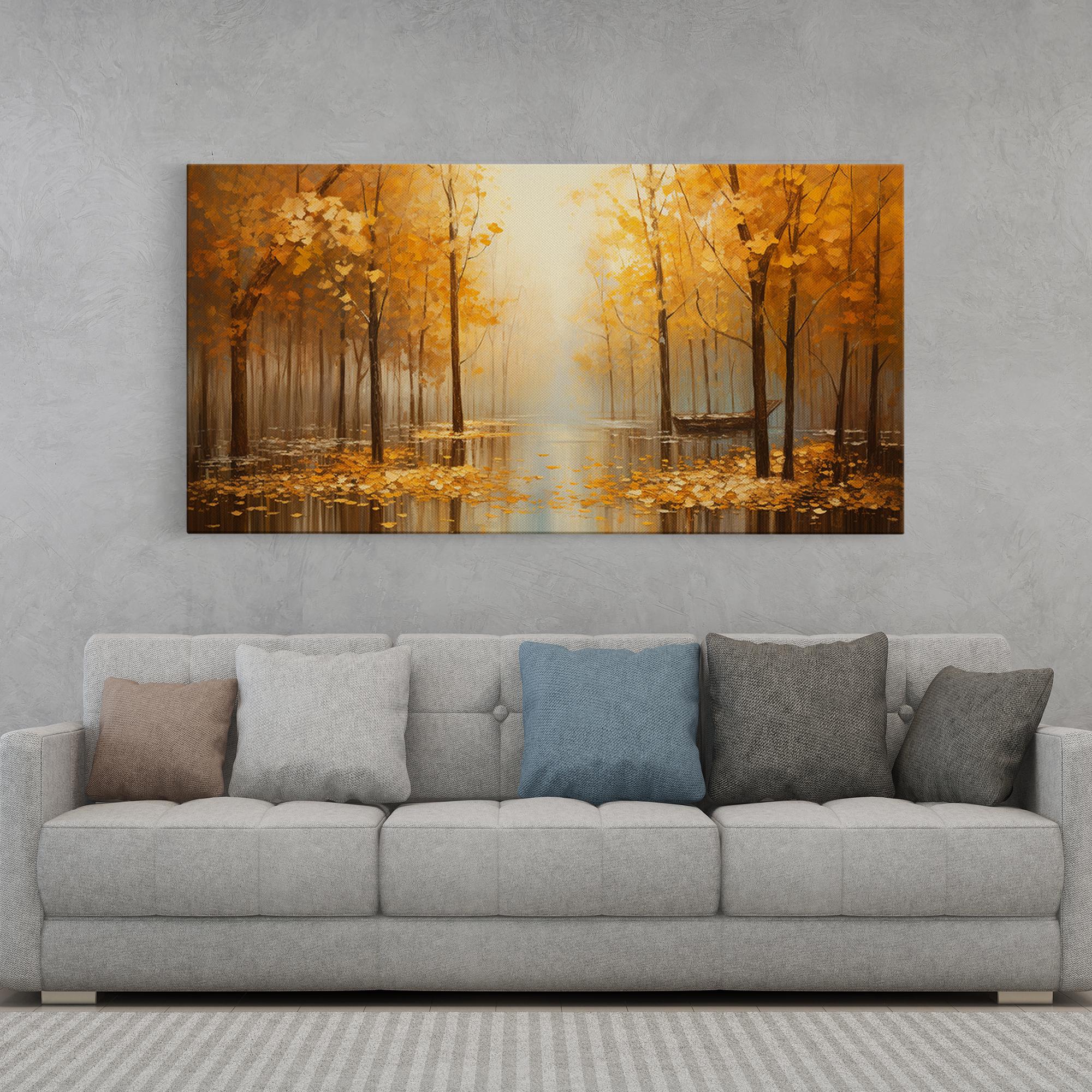 Autumn Landscape Canvas Print: Fall Forest Painting, Home Decor - Etsy