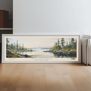 Isle Royale National Park Panoramic Print: Michigan Travel Art - Etsy