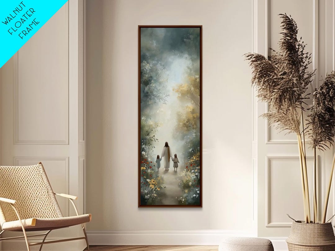 Garden Path Grace | Framed Canvas Print | Narrow Art | Christian Art ...