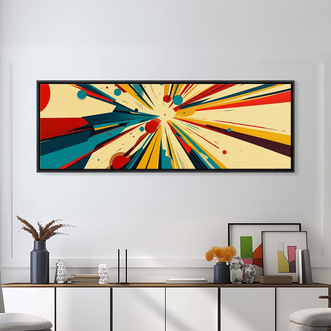 Mid Century Modern Canvas Print Abstract Art, Original Artwork, Modern ...