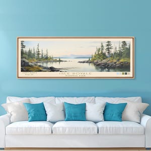 Isle Royale National Park Panoramic Print: Michigan Travel Art - Etsy