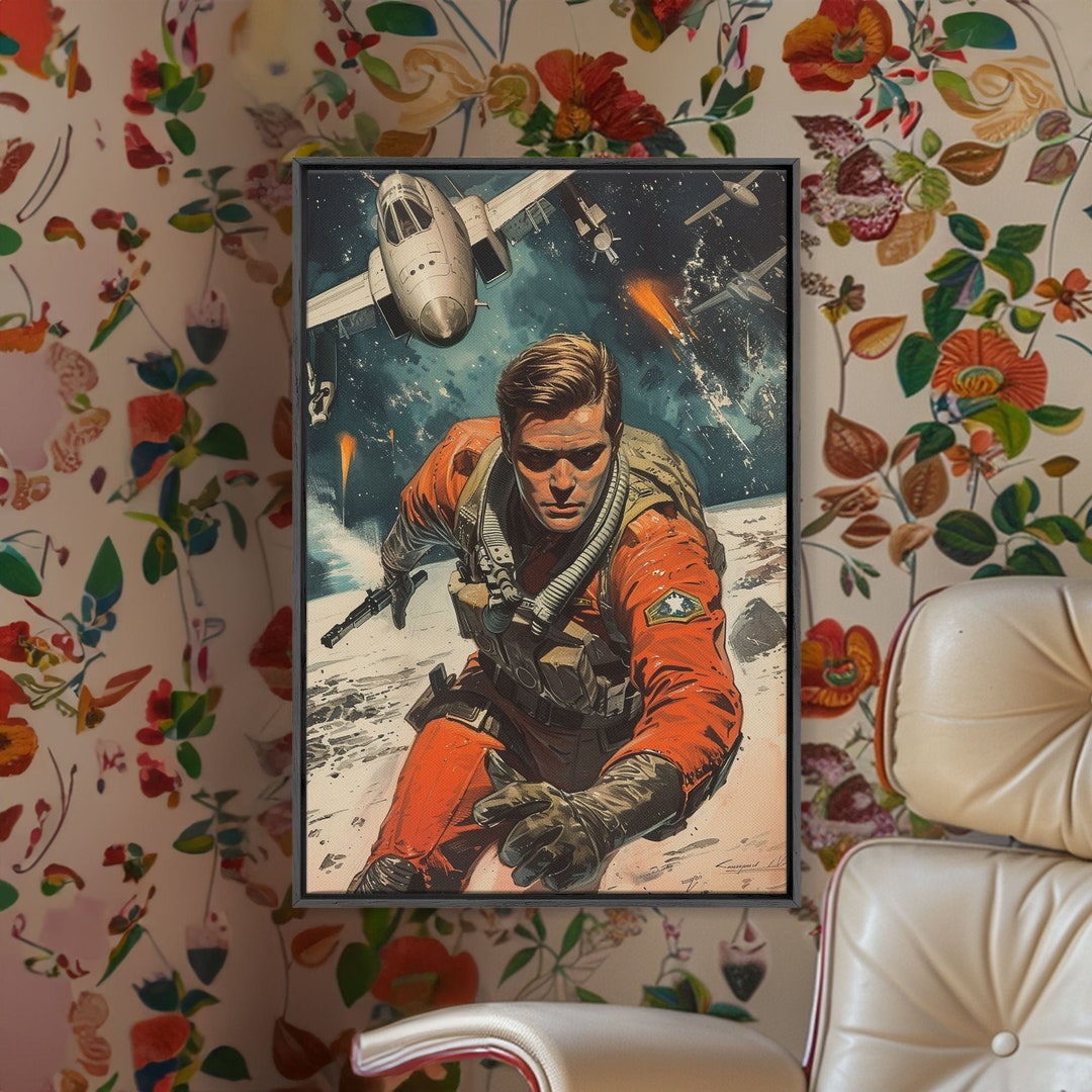 Comic Art Print of Rogue Soldier, Framed and Printed Canvas Art ...