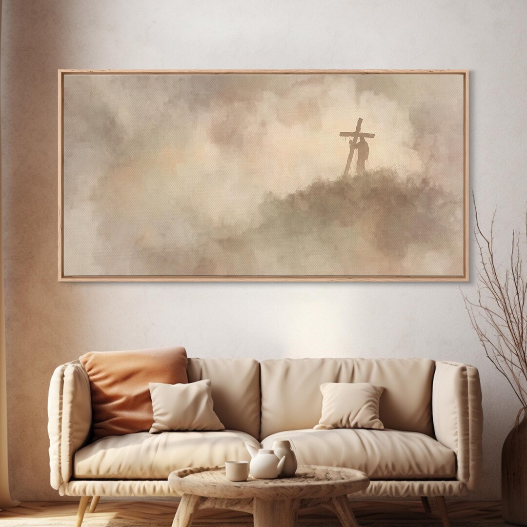 Path of Mercy - Framed Canvas Print - Christian Wall Art - Jesus ...