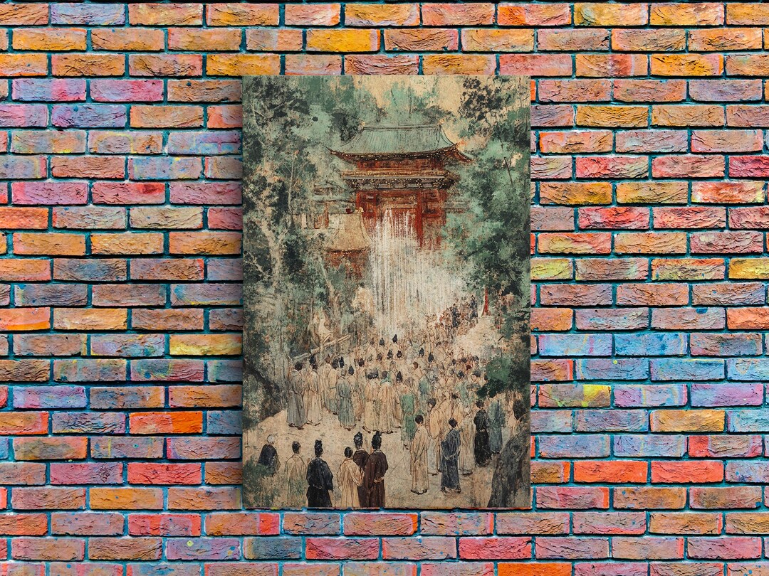 Orthodox Bright Week Water Blessing Framed Canvas Print - Peaceful ...