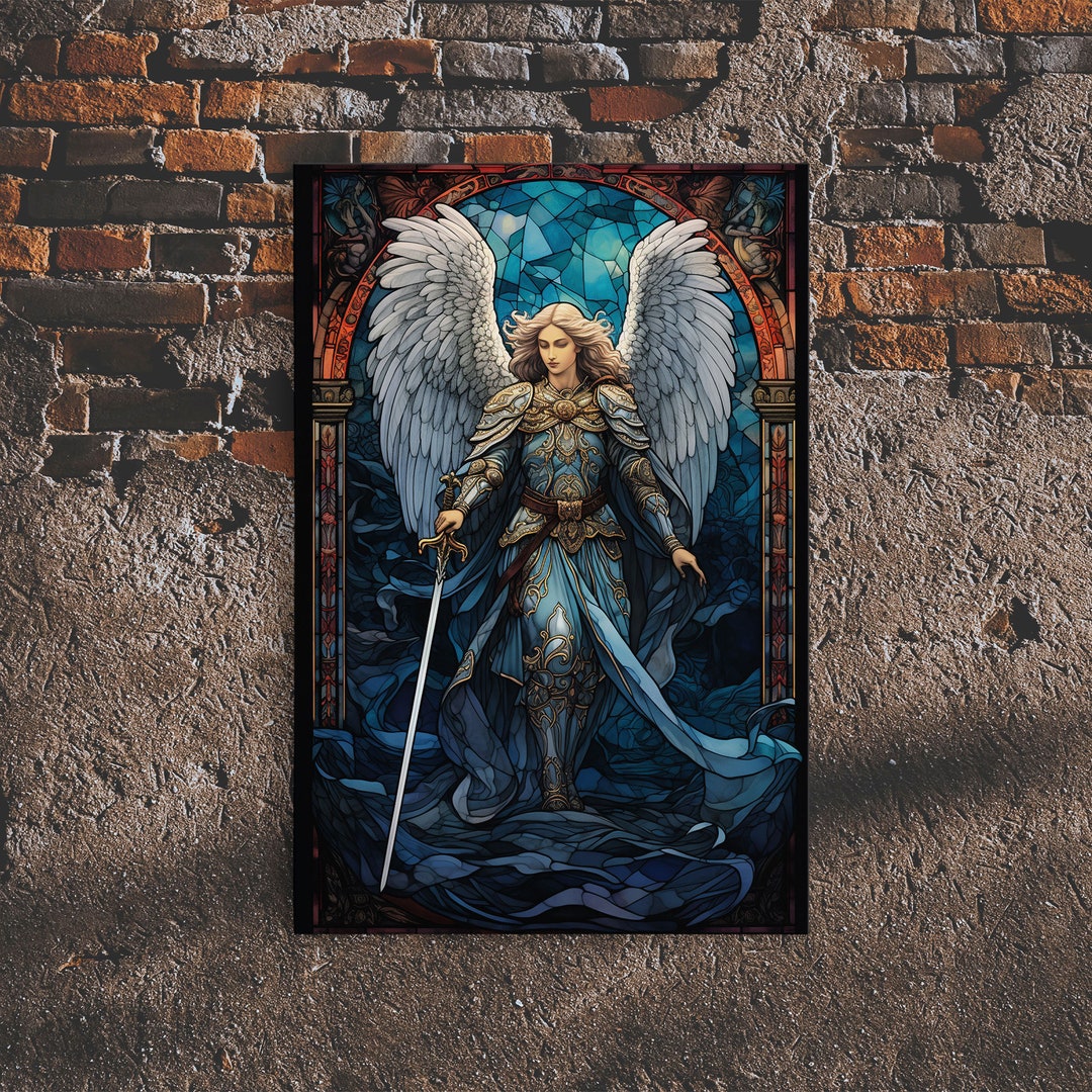 Angel, Angel Warrior, Fantasy Art, Canvas Print, Wall Hanging, Portrait ...