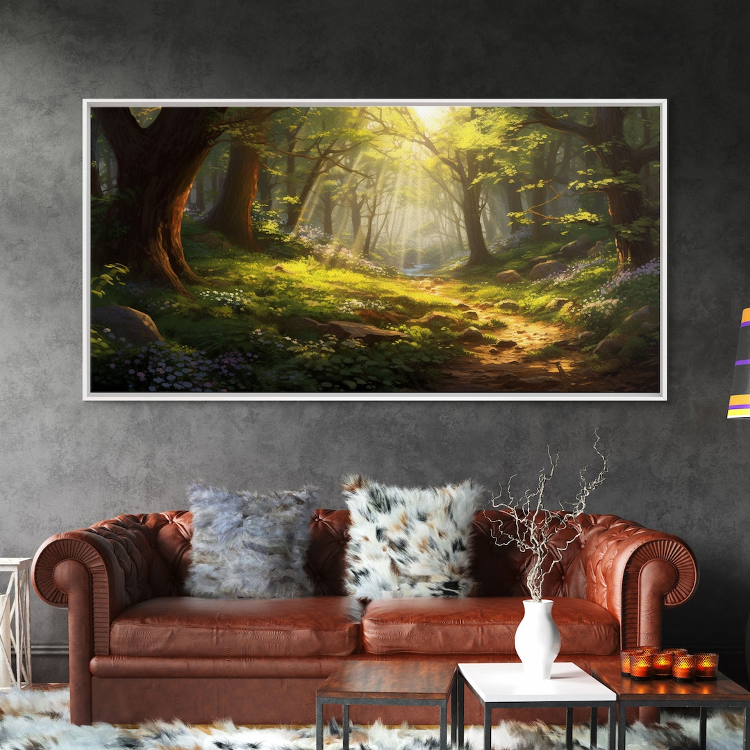 Enchanted Forest Canvas Art: Panoramic Landscape Print - Etsy