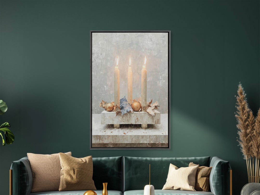 Threefold Blessing - Framed Canvas Print - Christian Christmas Art ...