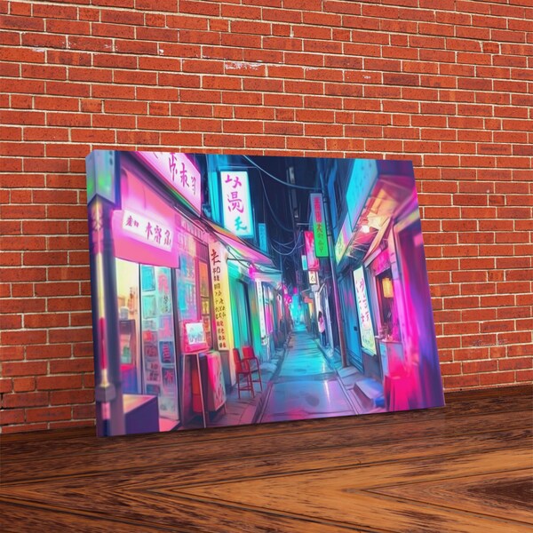 Neon Canvas Art - Etsy