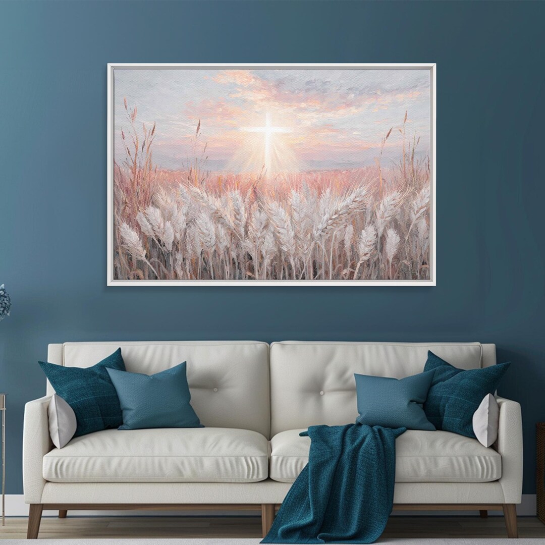 Field of Hope - Framed Canvas Print - Christian Art Canvas - Christian ...