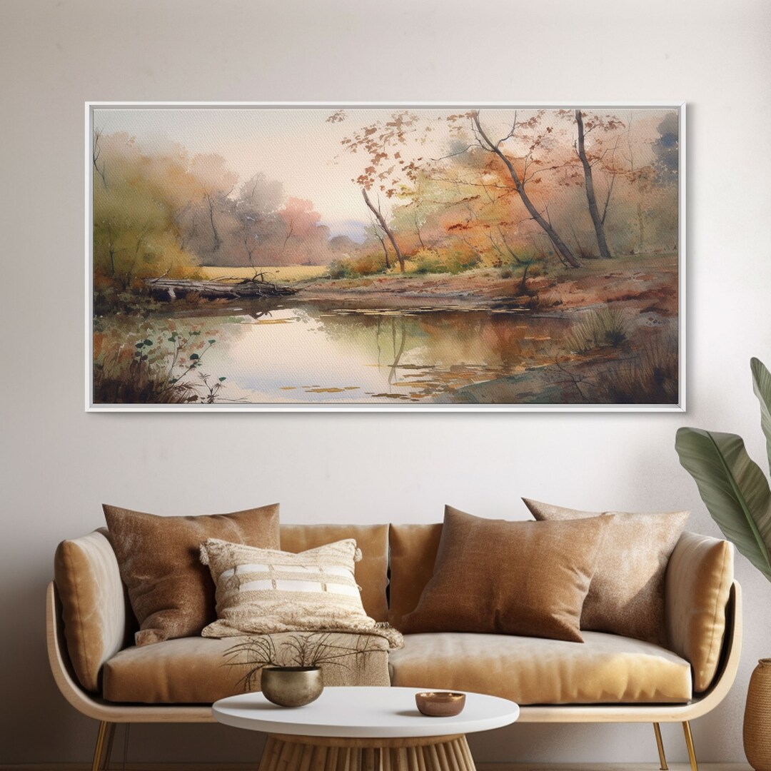 Swamp Wall Art, Landscape Wall Decor, Watercolor Art, Nature Wall Decor ...