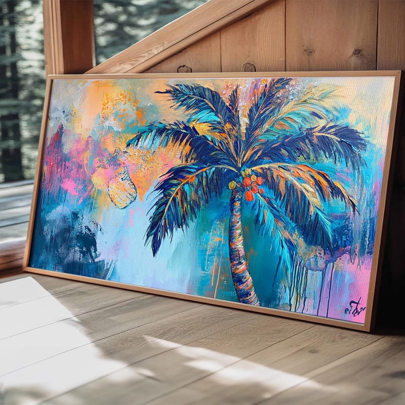 Boho Palm Tree - Etsy