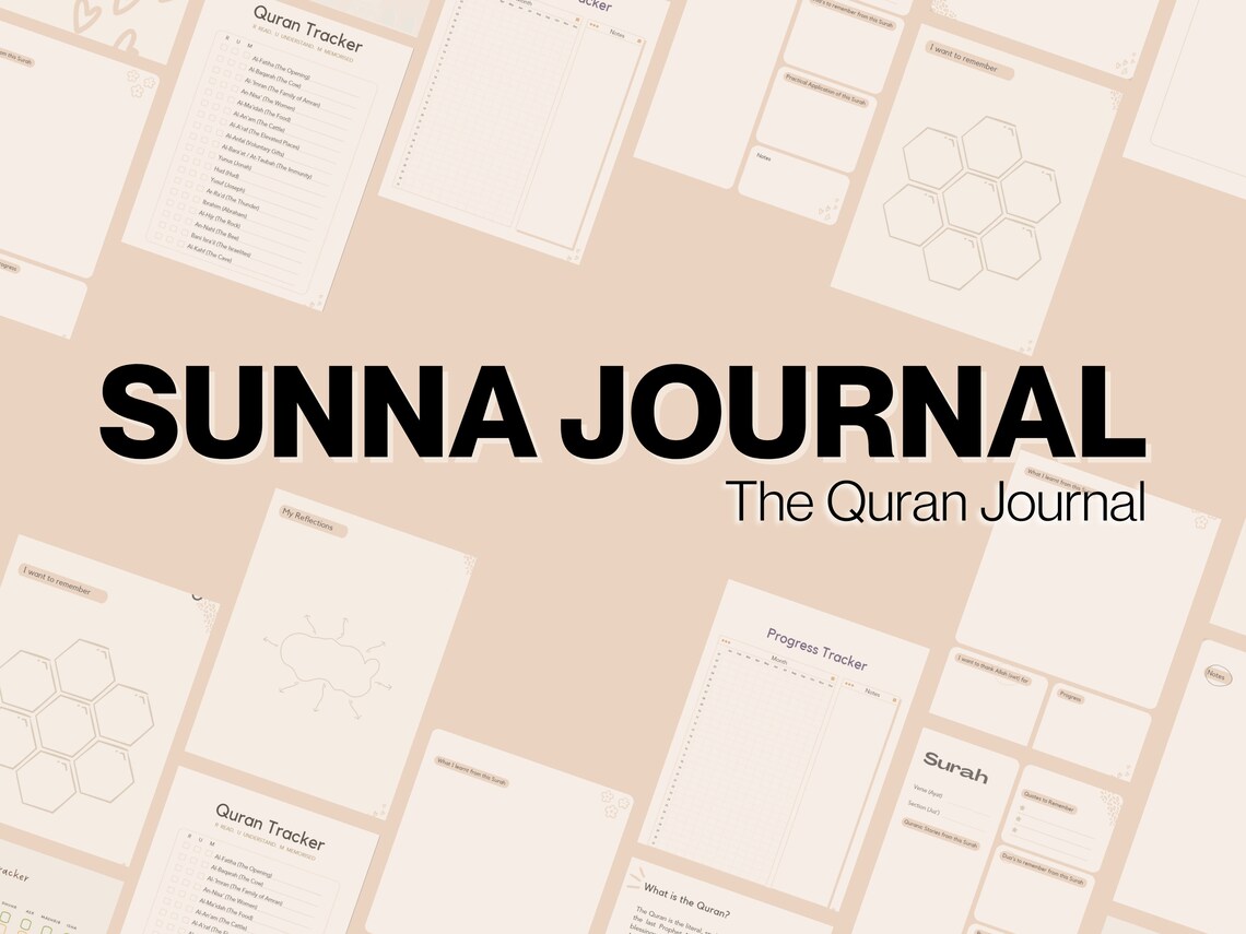 Quran Journal, 300 Pages for Surah Exploration, Islamic Diary, Quran ...