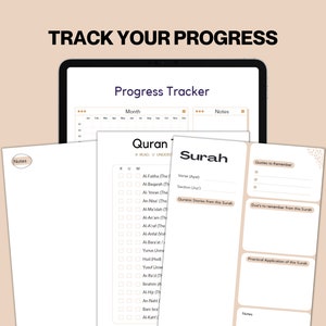 Quran Journal Surah Study & Reflection Muslim Planner Quran Tracking ...