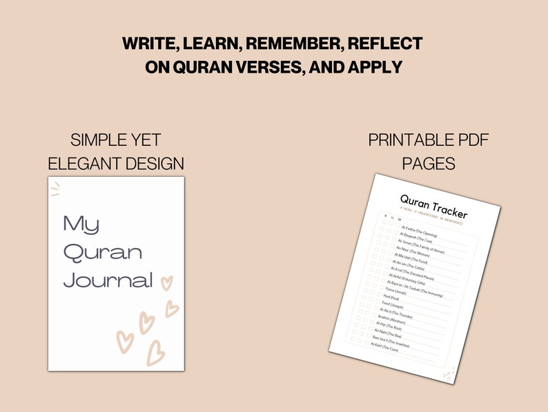 Quran Journal, 300 Pages for Surah Exploration, Islamic Diary, Quran ...