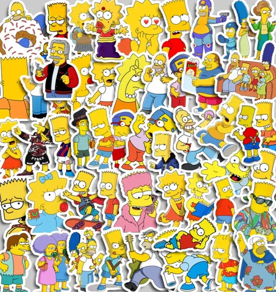 The Simpsons Sticker 20 Random NEW Stickers Decals Great for Laptop ...