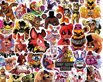 Five Nights at Freddy's Stickers FNAF Original Artwork Cute FNAF Golden ...