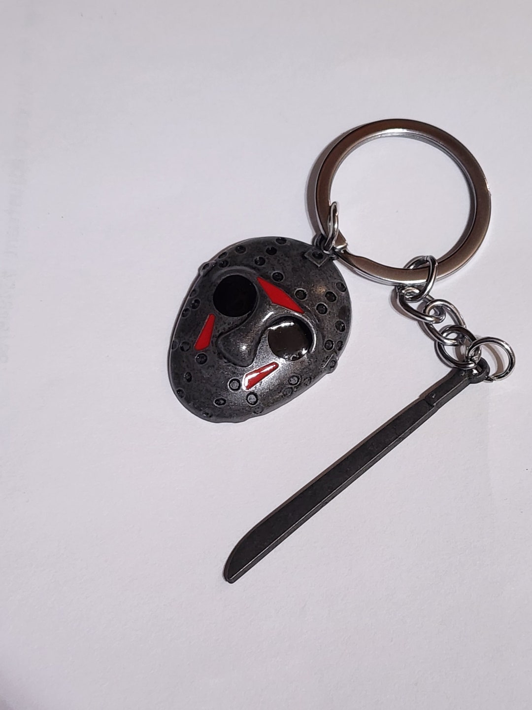 Jason Mask and Machete Keyrings / Keychains Horror Cult Classic 90s ...