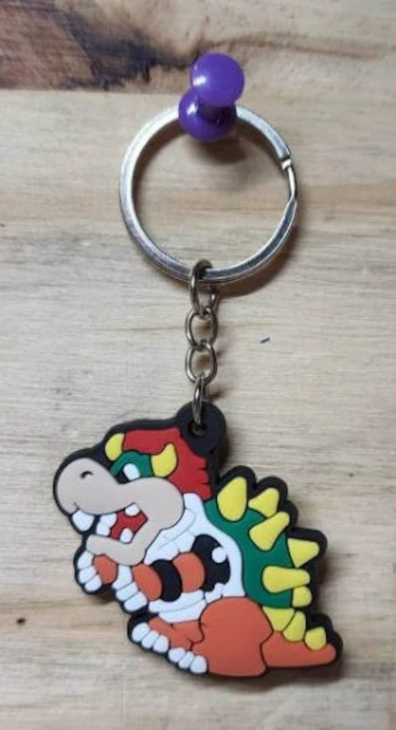 Mario Brothers Keychains Cartoon Cute Kids Fun 90s Keyrings Super Mario ...