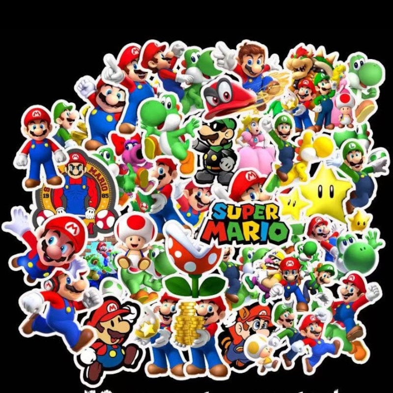 Mario Stickers - Etsy