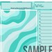 Teal Abstract Template/organizer Board (left and Right Handed) - Etsy