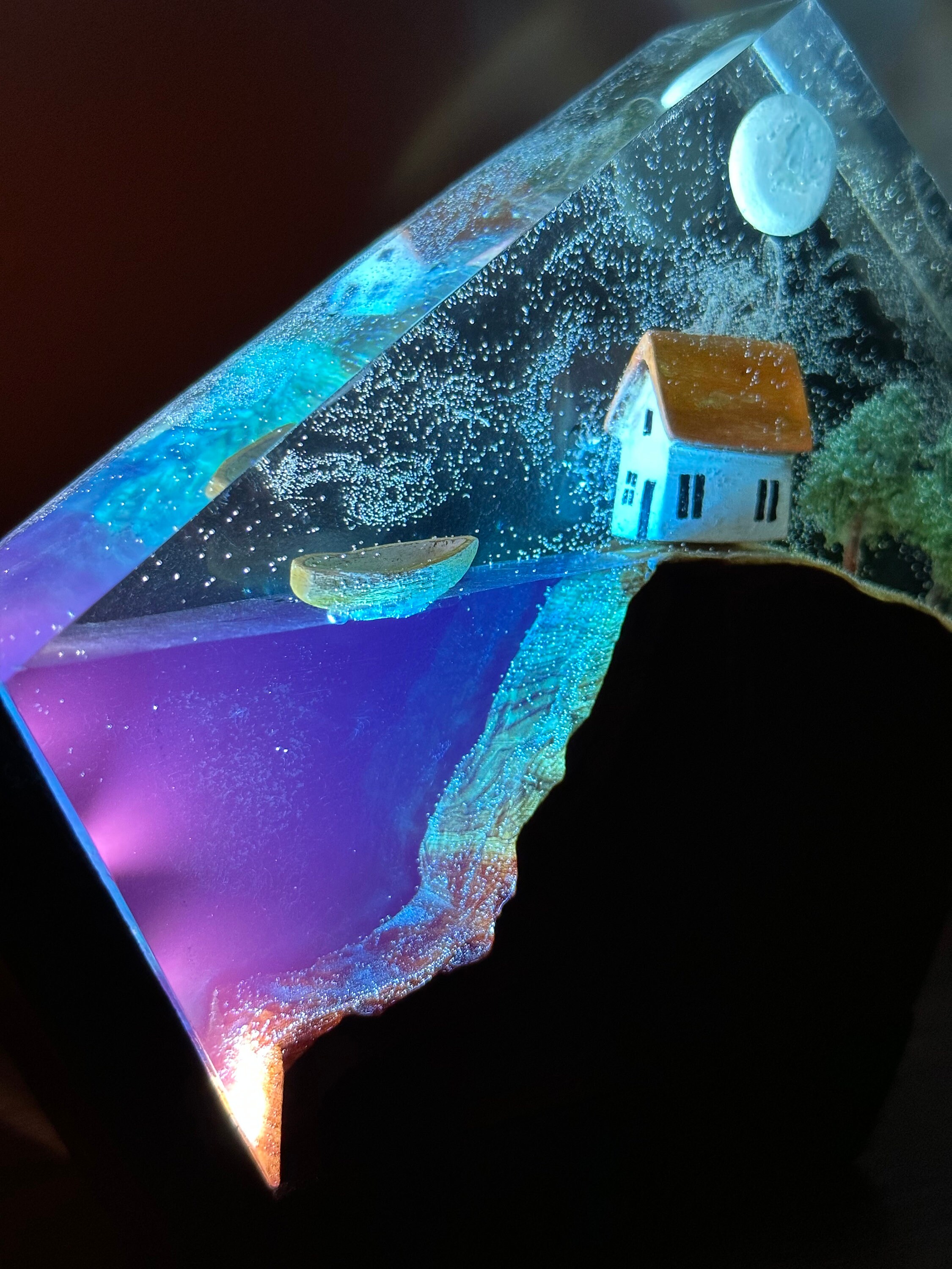 A Winter's Tale,epoxy Resin Lamp,resin Art Lamp,home Decor Gift,gifts ...