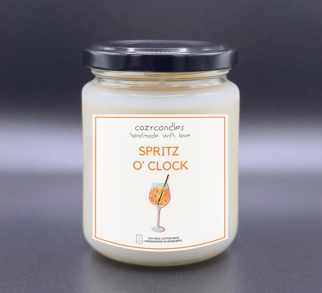 SPRITZ APERITIF - Scented Candle / Spritz O Clock / Champagne Orange ...