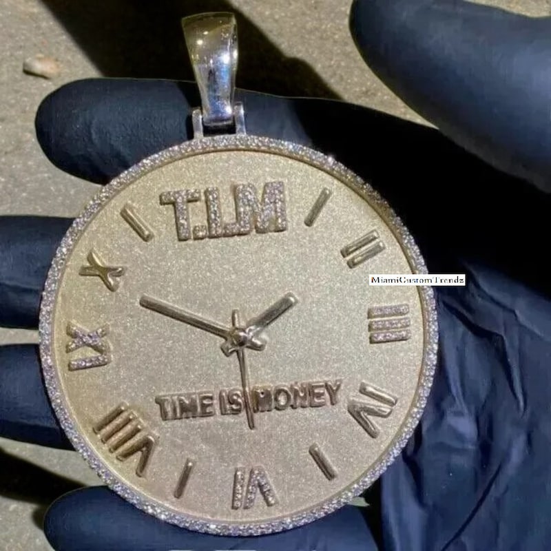 Rapper Clock Necklace - Etsy