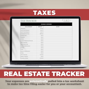 Real Estate Expense Tracker | Real Estate Income and Expense Tracker ...