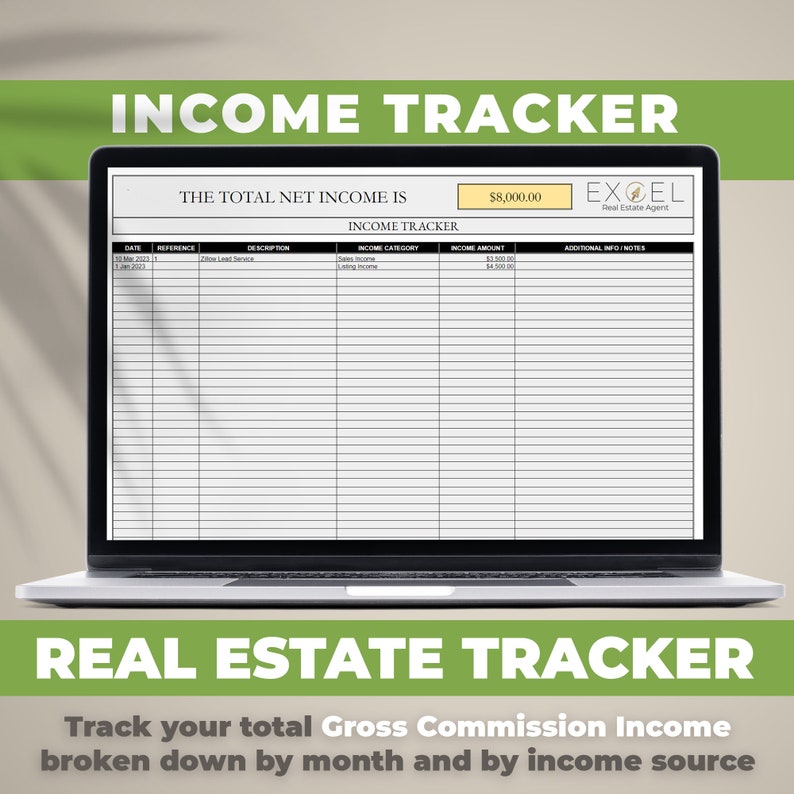 Real Estate Expense Tracker | Real Estate Income and Expense Tracker ...